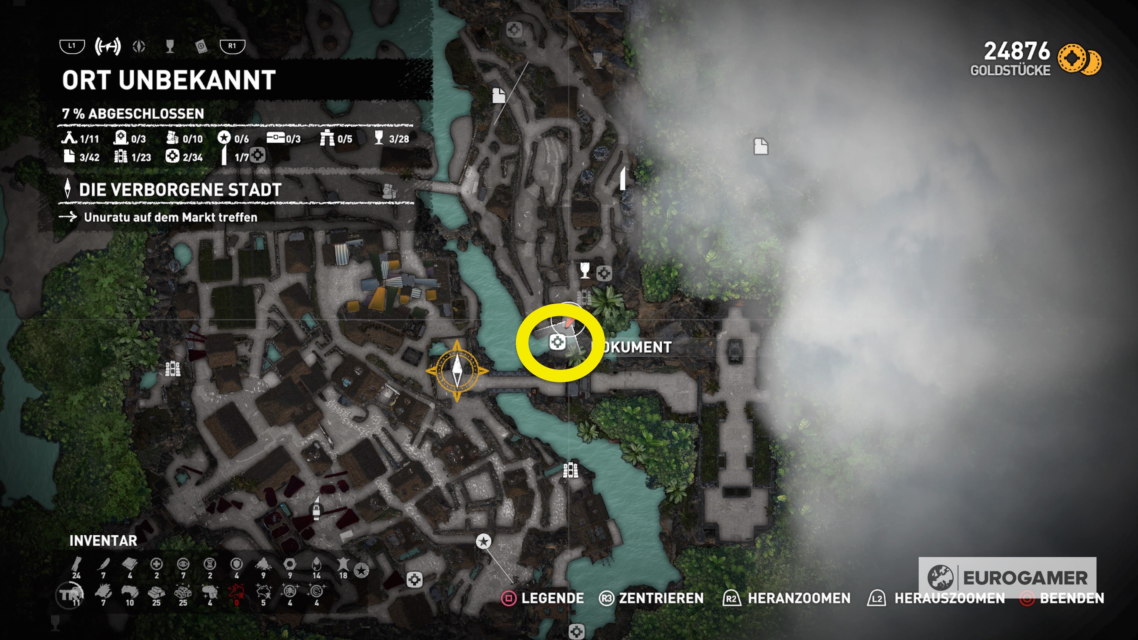 Shadow of the Tomb Raider: Alle Überlebensverstecke in Verborgene Stadt Paititi | Eurogamer.de